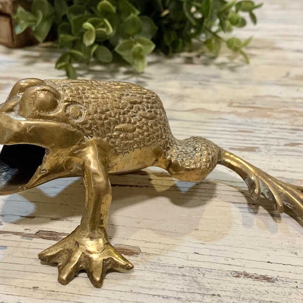 Brass Frog - Etsy