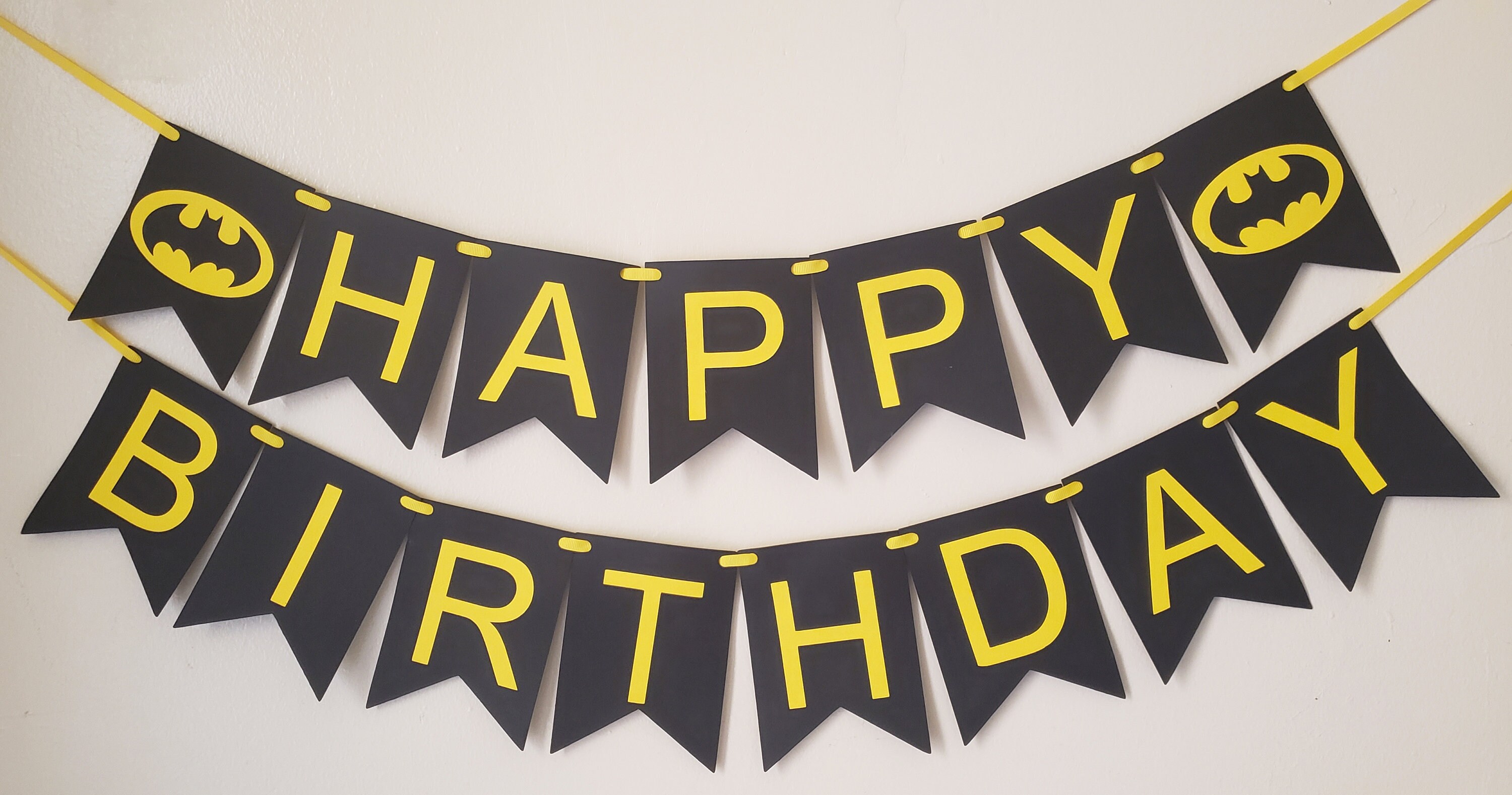 Batman birthday banner/batman banner/batman party/batman | Etsy