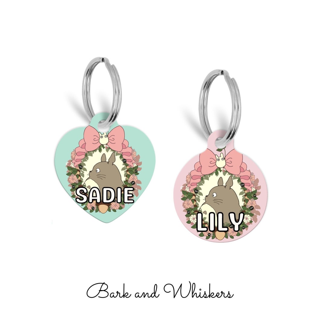 Totoro Pet Tag Dog Tag My Neighbor Totoro Inspired Personalized Dog Tag ...