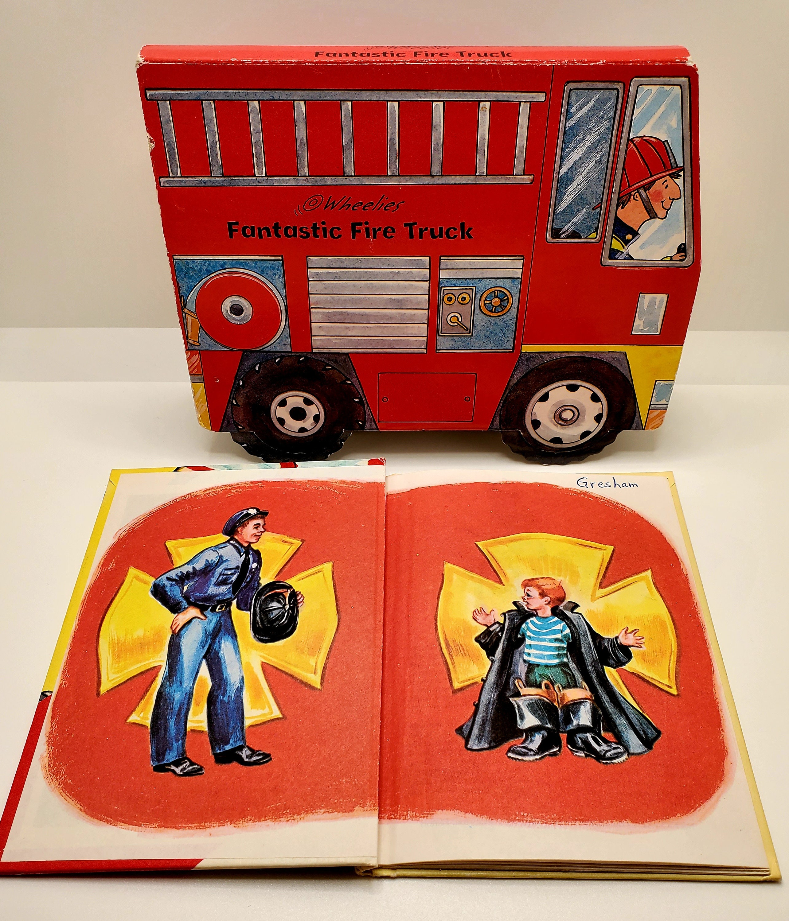 Fireman & Truck Book Set - Etsy