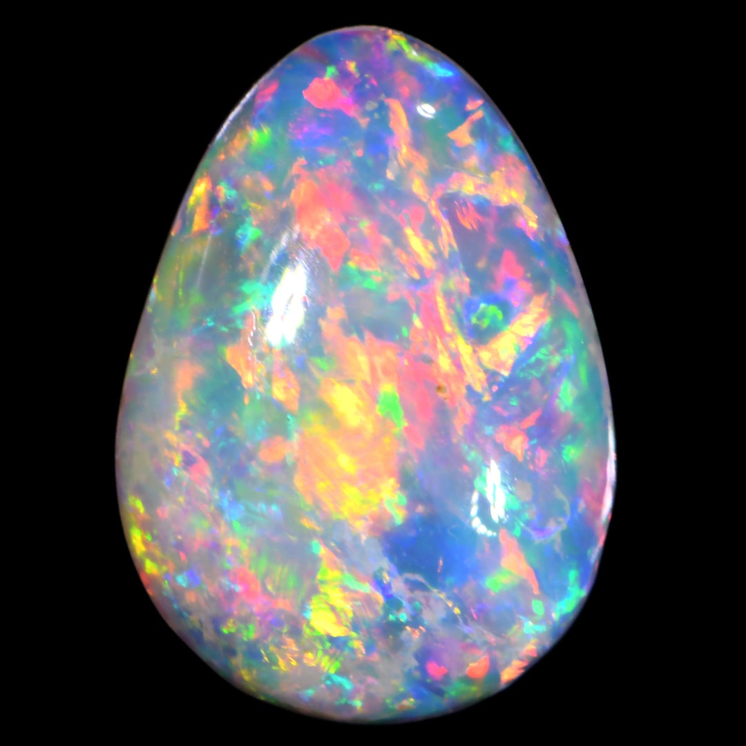 Crystal Boulder Opal 1.07 Ct, Pipe Crystal Opal, Pipe Opal, Rainbow ...