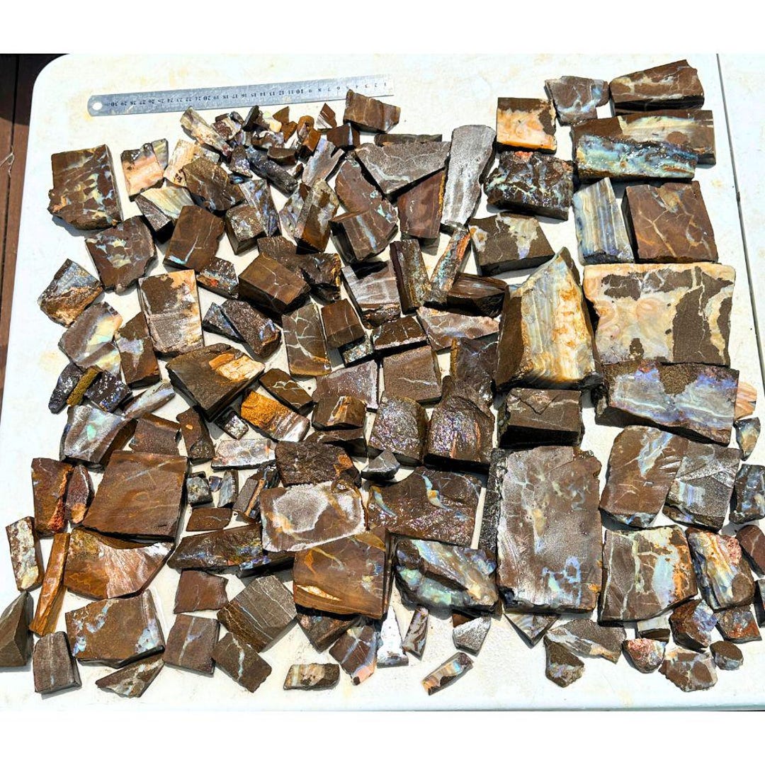 Boulder Opal Rough Parcel 11.7kg Australian Lapidary Material - Etsy