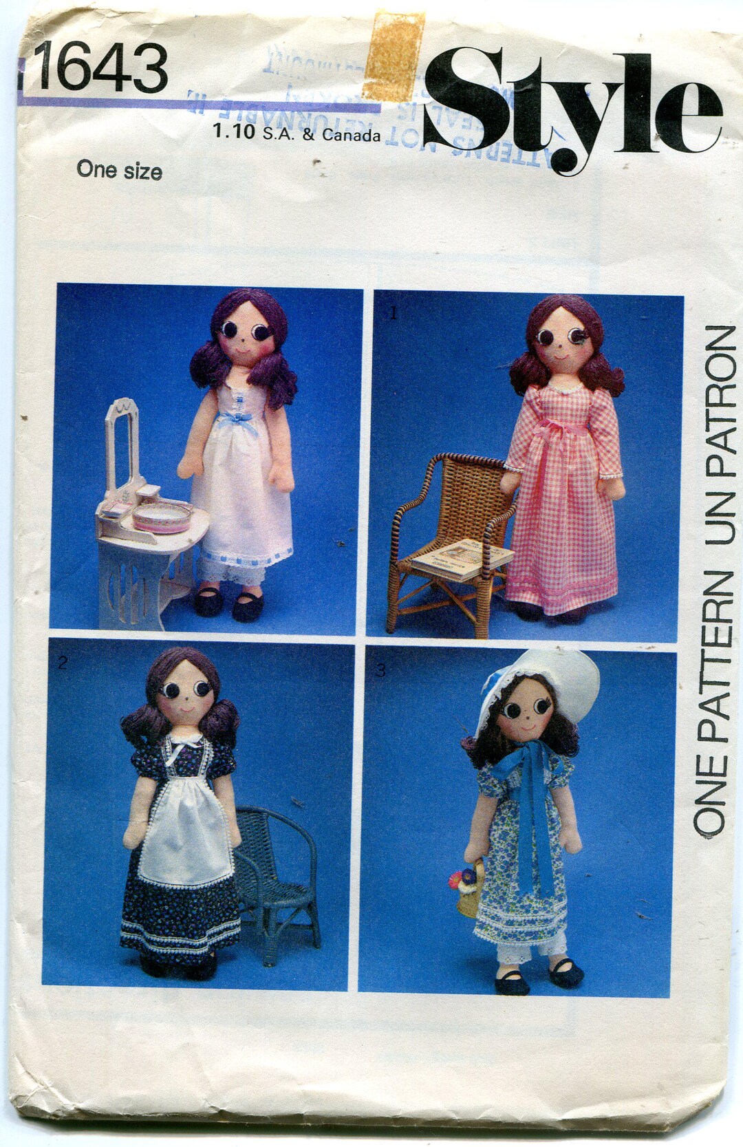 Vintage-1970's-orginal-style 23in.-doll Body and Complete Wardrobe ...