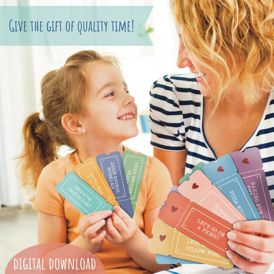 16 Quality Time Coupons for Kids + Their Grownups, PLUS Editable File ...
