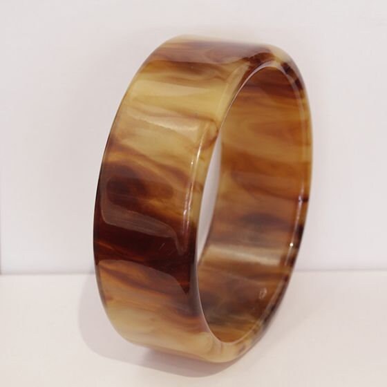 Great Vintage Tortoise Shell Bakelite Bangle With Translucent - Etsy