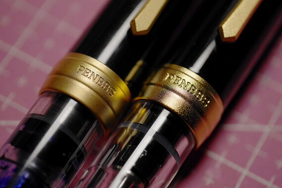 PENBBS 456 Vacuum Filling Fountain Pen 15 Black golden - Etsy