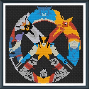 XMEN Inspired Cross Stitch Pattern - Etsy