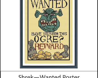 Shrek Wanted Poster