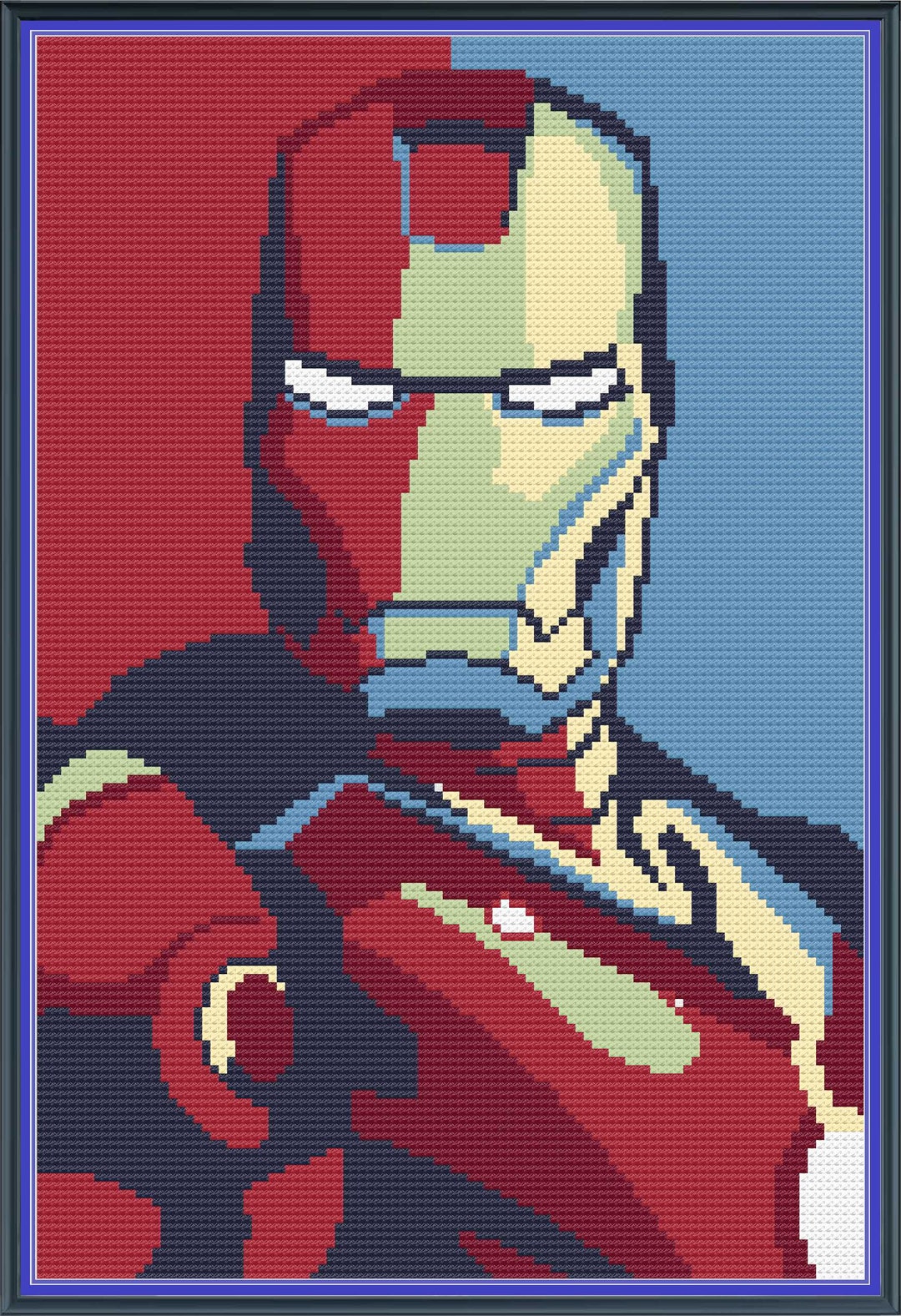 Ironman Inspired Cross Stitch Pattern - Etsy