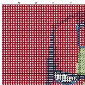 Ironman Inspired Cross Stitch Pattern - Etsy