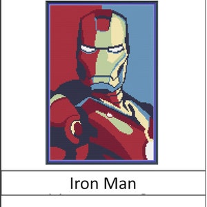 Ironman Inspired Cross Stitch Pattern - Etsy