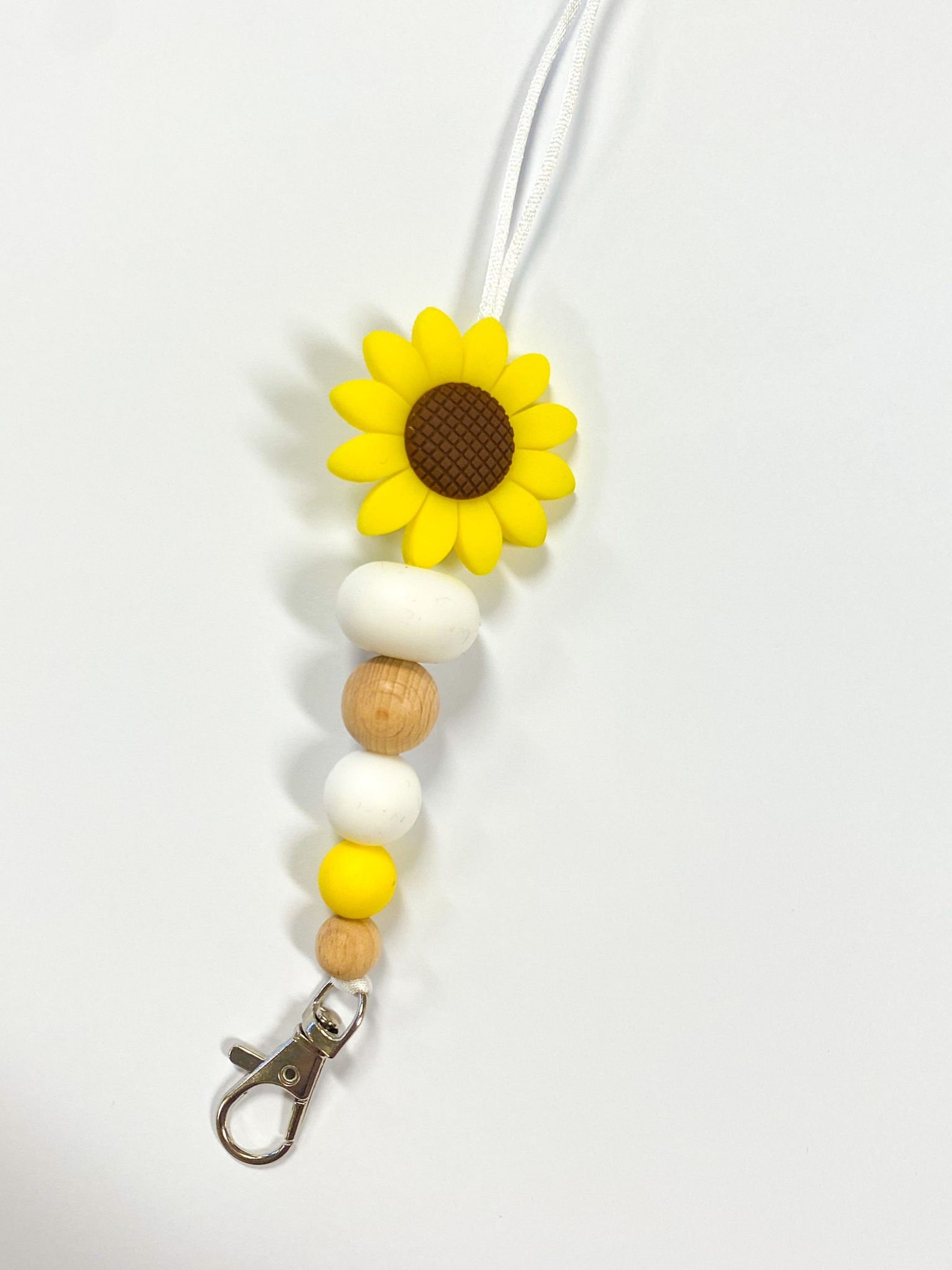 Sunflower Lanyard / Teacher Lanyard / Silicone Beads / Lanyard | Etsy