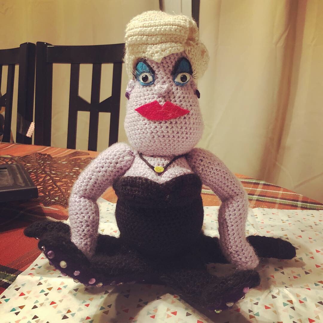 Ursula Inspired Crochet Doll - Etsy