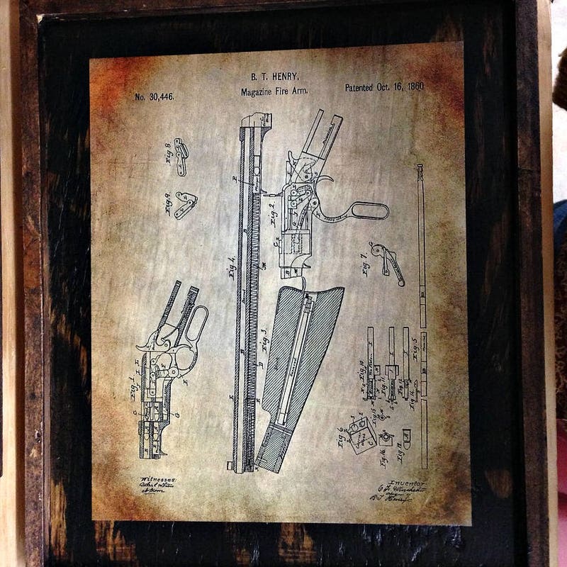 Vintage Rifle Wall Art - Etsy