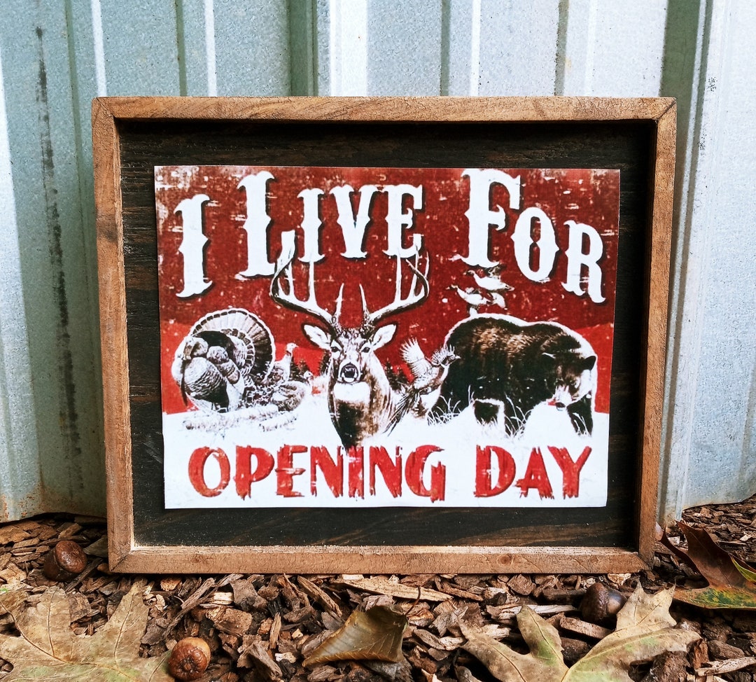 I Live for Opening Day - Wooden Sign - Etsy