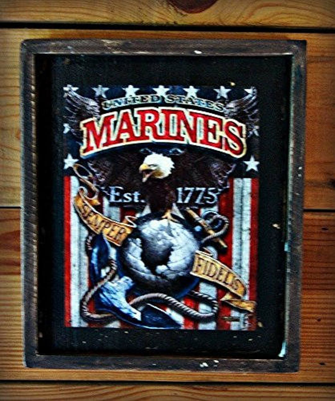 U.S. Marines - Wooden Sign - Etsy