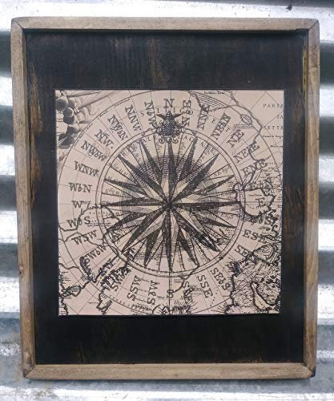 Compass - Wooden Sign - Etsy