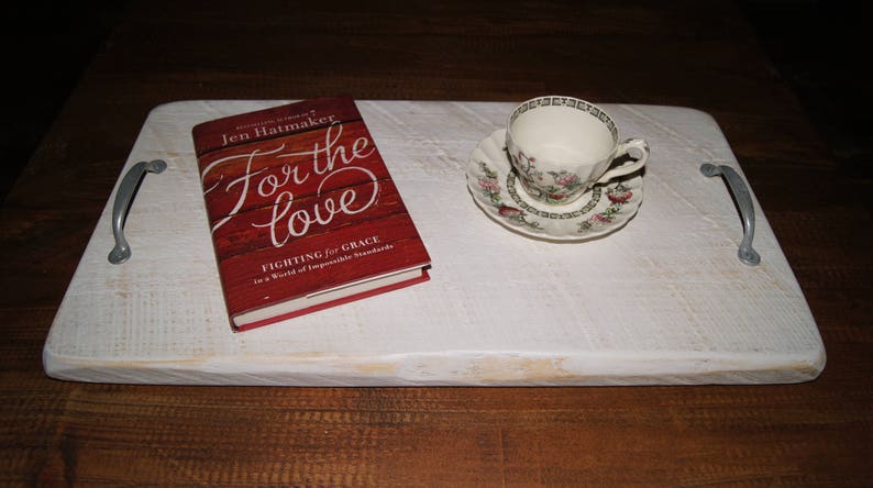 Rustic Wood Serving Tray With Handles | Etsy