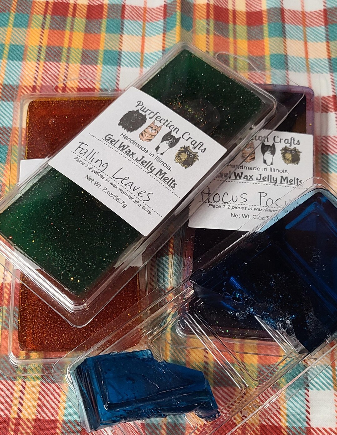Halloween /fall Scented Gel Wax Jelly Melts, 2oz Clamshell. Autumn ...