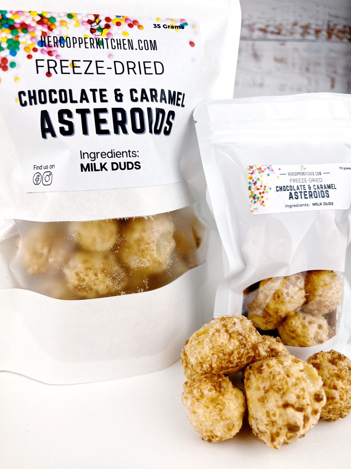 FREEZE DRIED Chocolate Caramel Asteroid Puffs Candy Treats - Etsy Canada