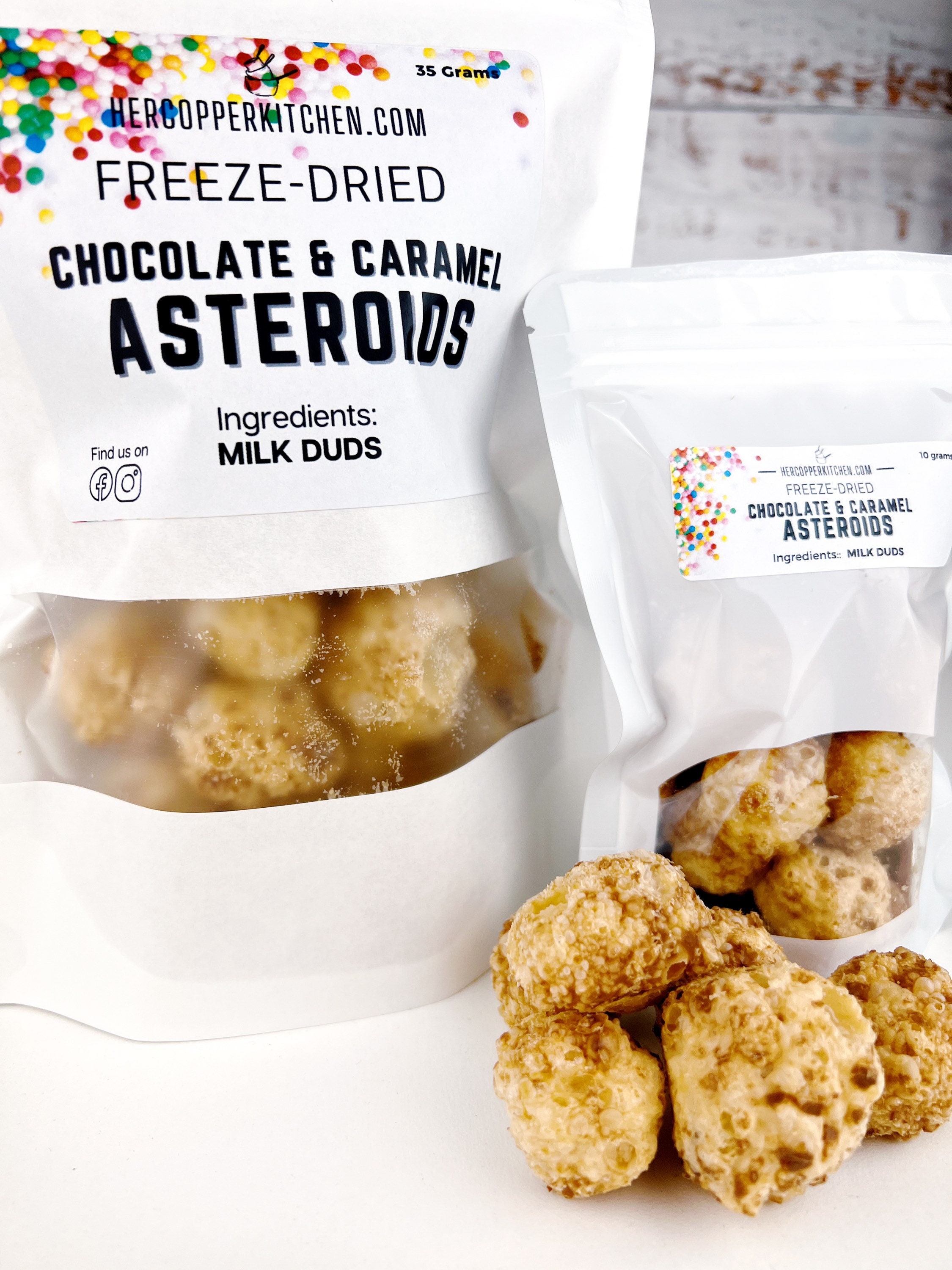 FREEZE DRIED Chocolate Caramel Asteroid Puffs Candy Treats - Etsy Canada
