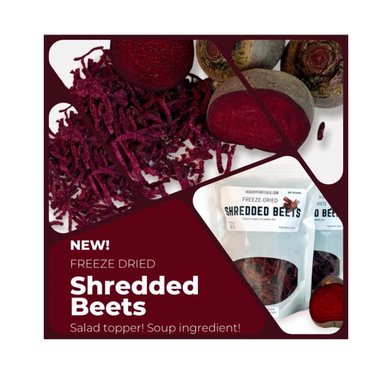 Freeze Dried SHREDDED BEETS Salad Topper Soup Smoothie - Etsy