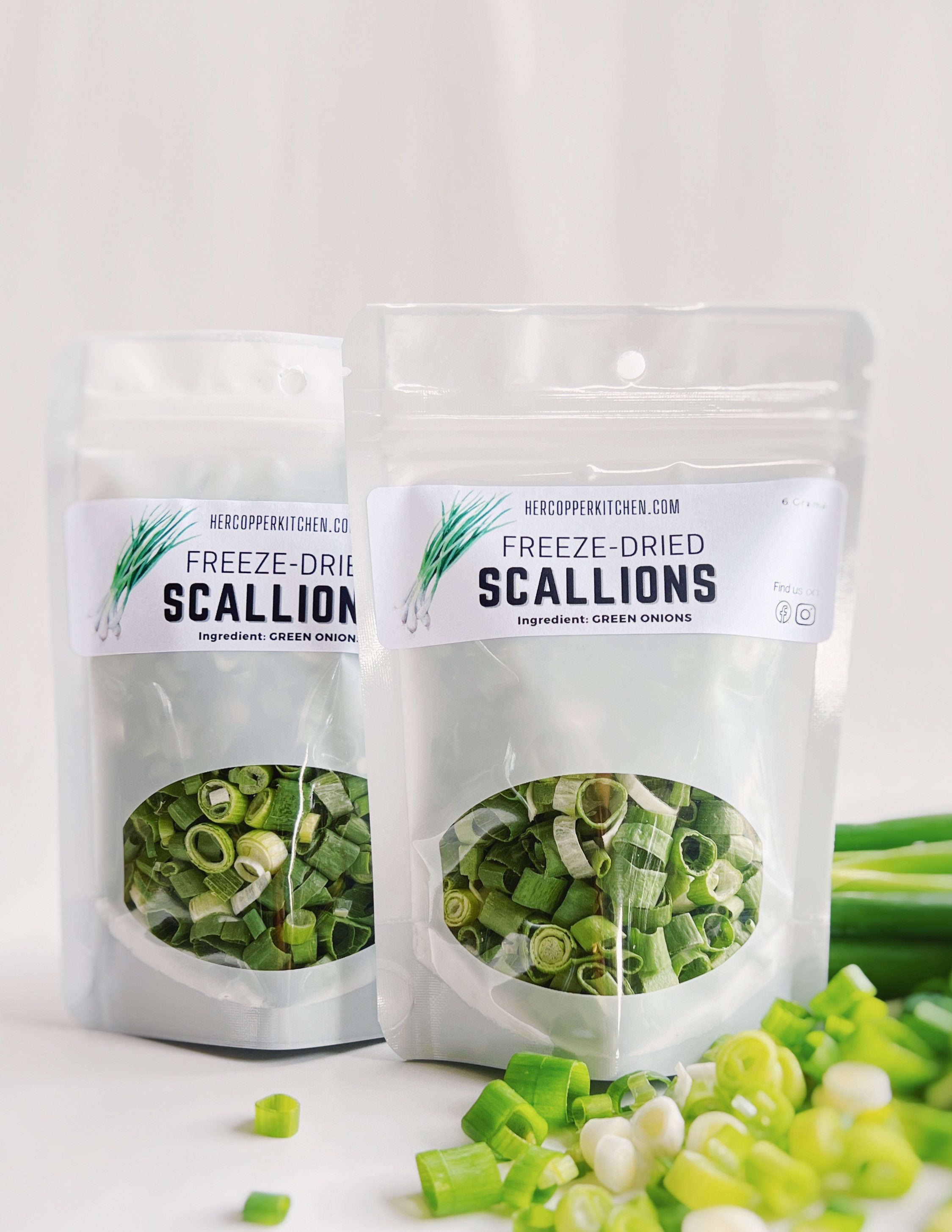 FREEZE DRIED SCALLIONS green Onions - Etsy