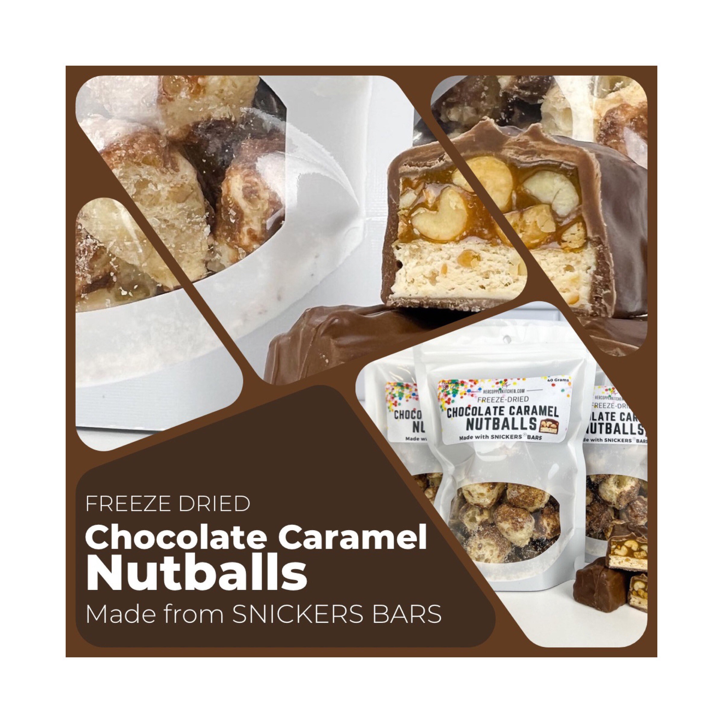 CARAMEL NUTBALLS made With Snickers® Chocolate Bars - Etsy