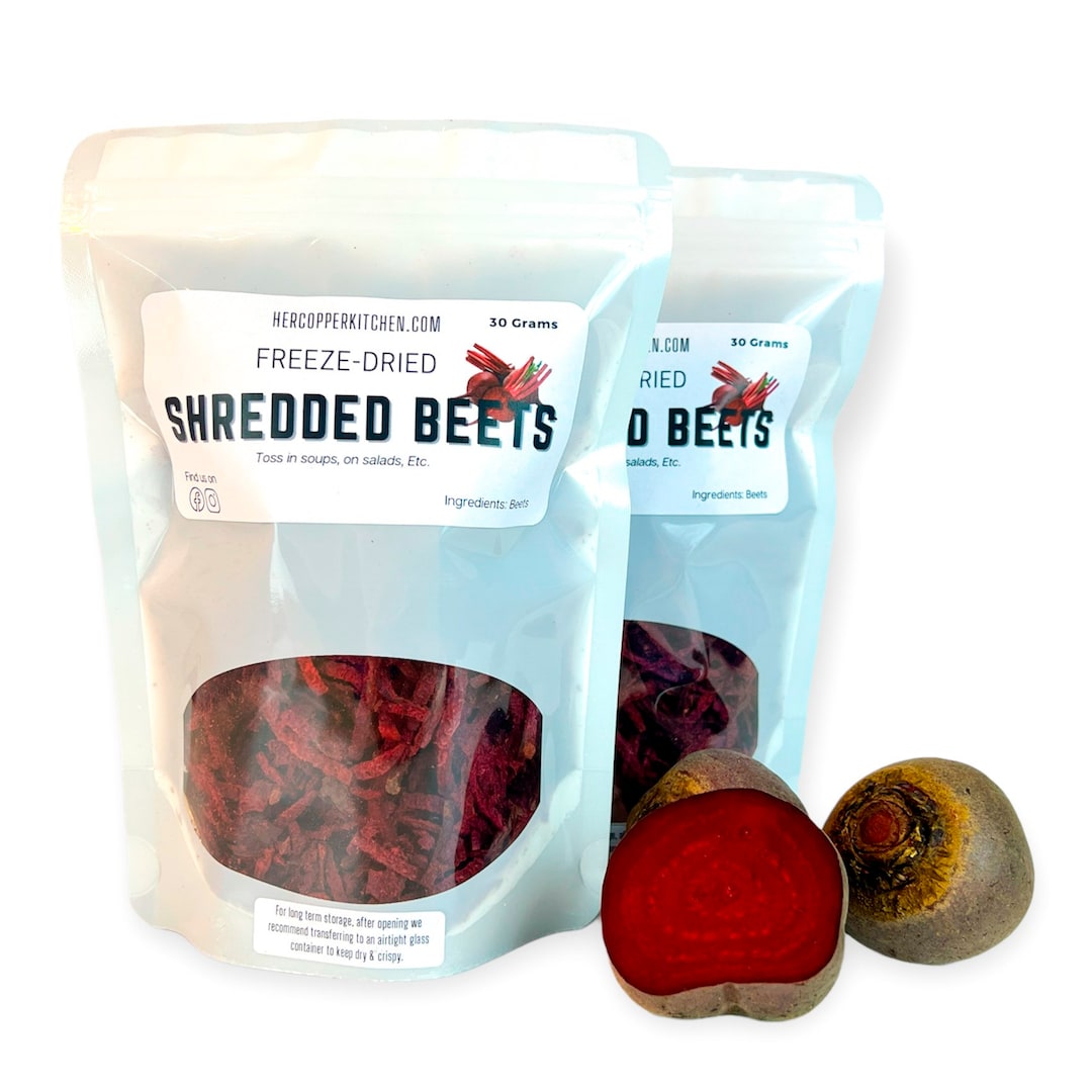 Freeze Dried SHREDDED BEETS | Salad Topper | Soup | Smoothie - Etsy