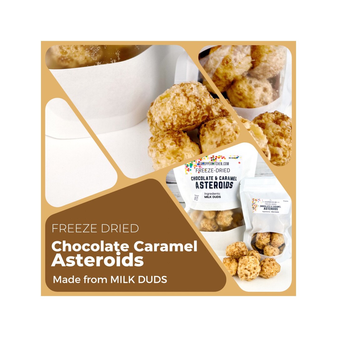 FREEZE DRIED Chocolate Caramel Asteroid Puffs Candy Treats - Etsy Canada