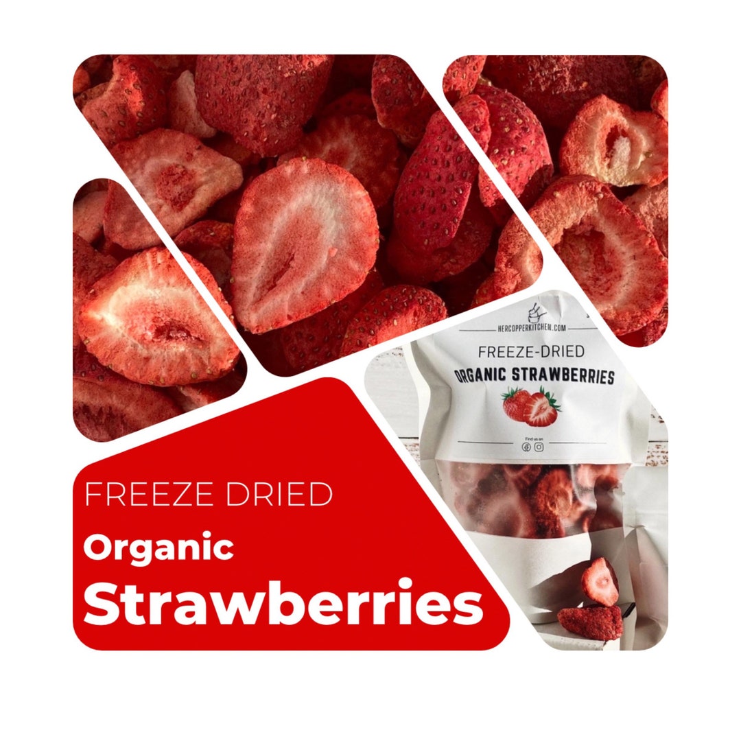 FREEZE DRIED Organic Strawberries - Etsy