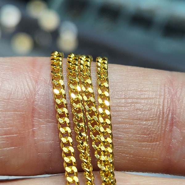 22k Gold Chain - Etsy