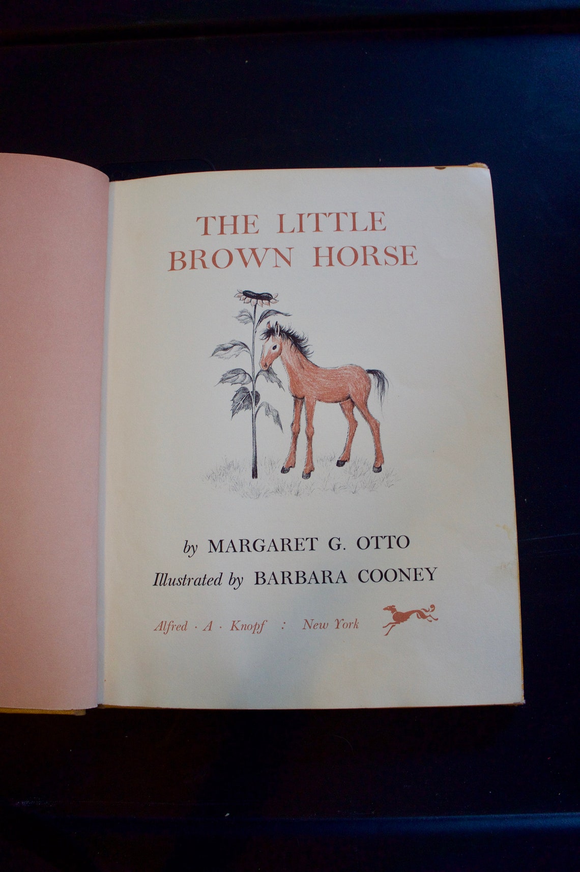 The Little Brown Horse Margaret G. Otto Barbara Cooney Vintage 1959 ...