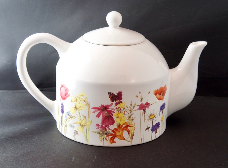 Wildflower Meadow Floral Teapot Maryjolein Bastin Hallmark | Etsy