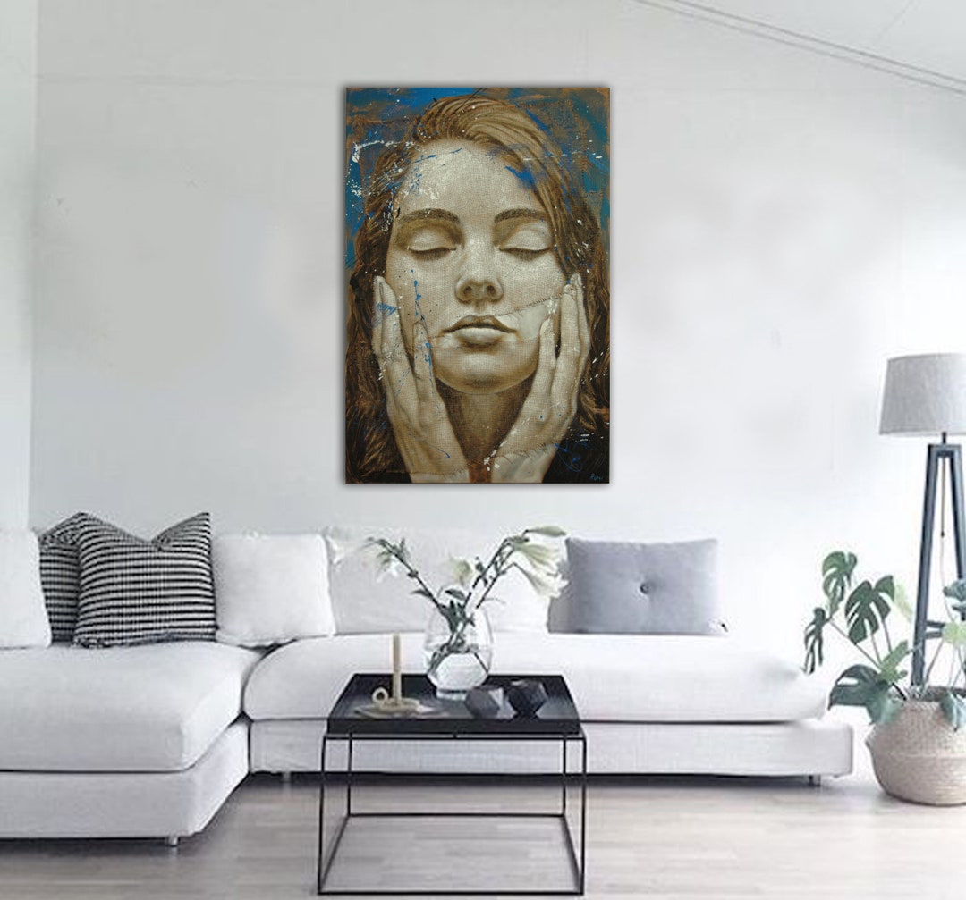 Original Portrait Painting. Large Scale Portrait. "why?". Large ...