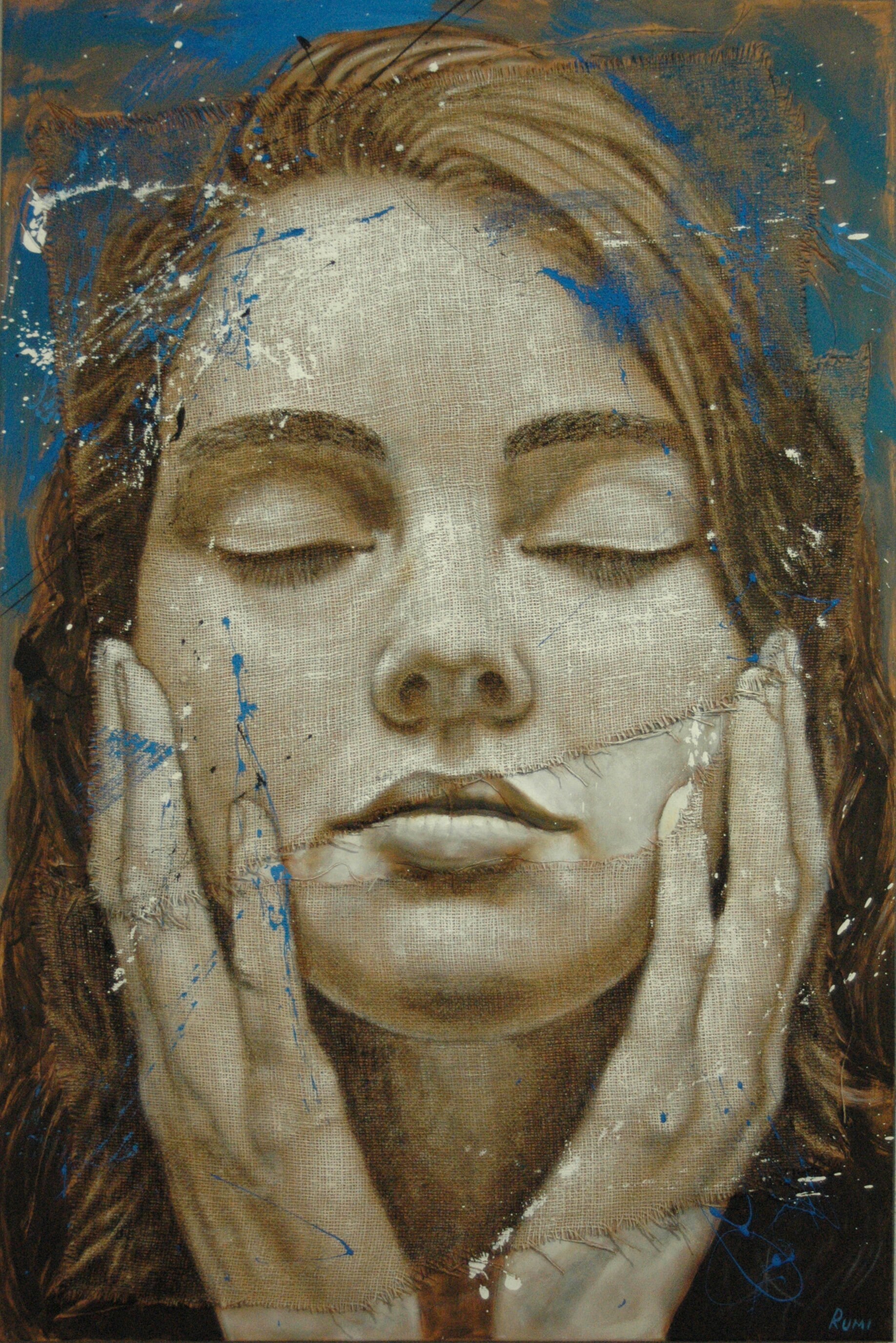Original Portrait Painting. Large Scale Portrait. why. Large Expressive ...