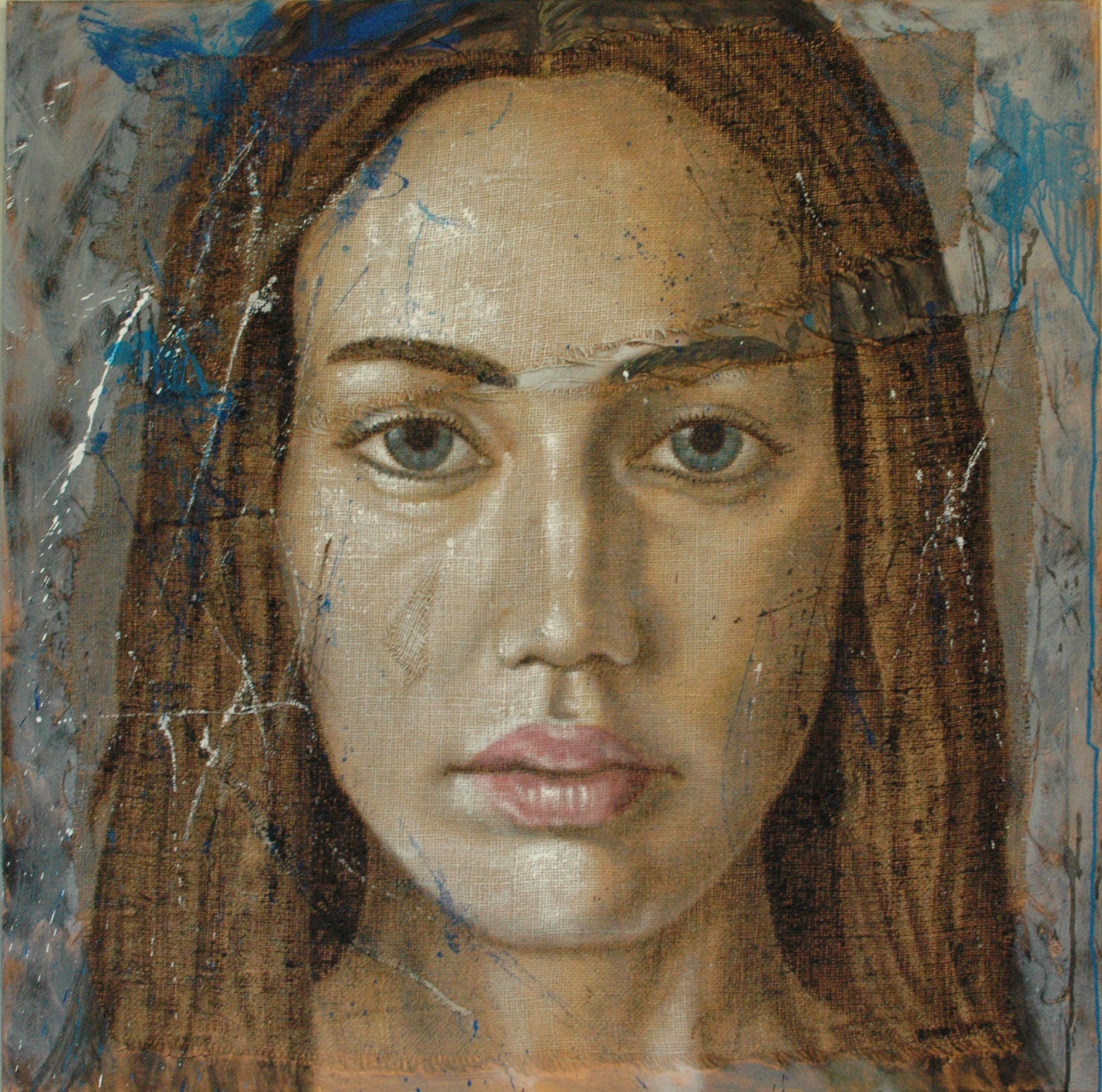 Original Portrait Painting. Large Scale Portrait."sincerity". Large ...