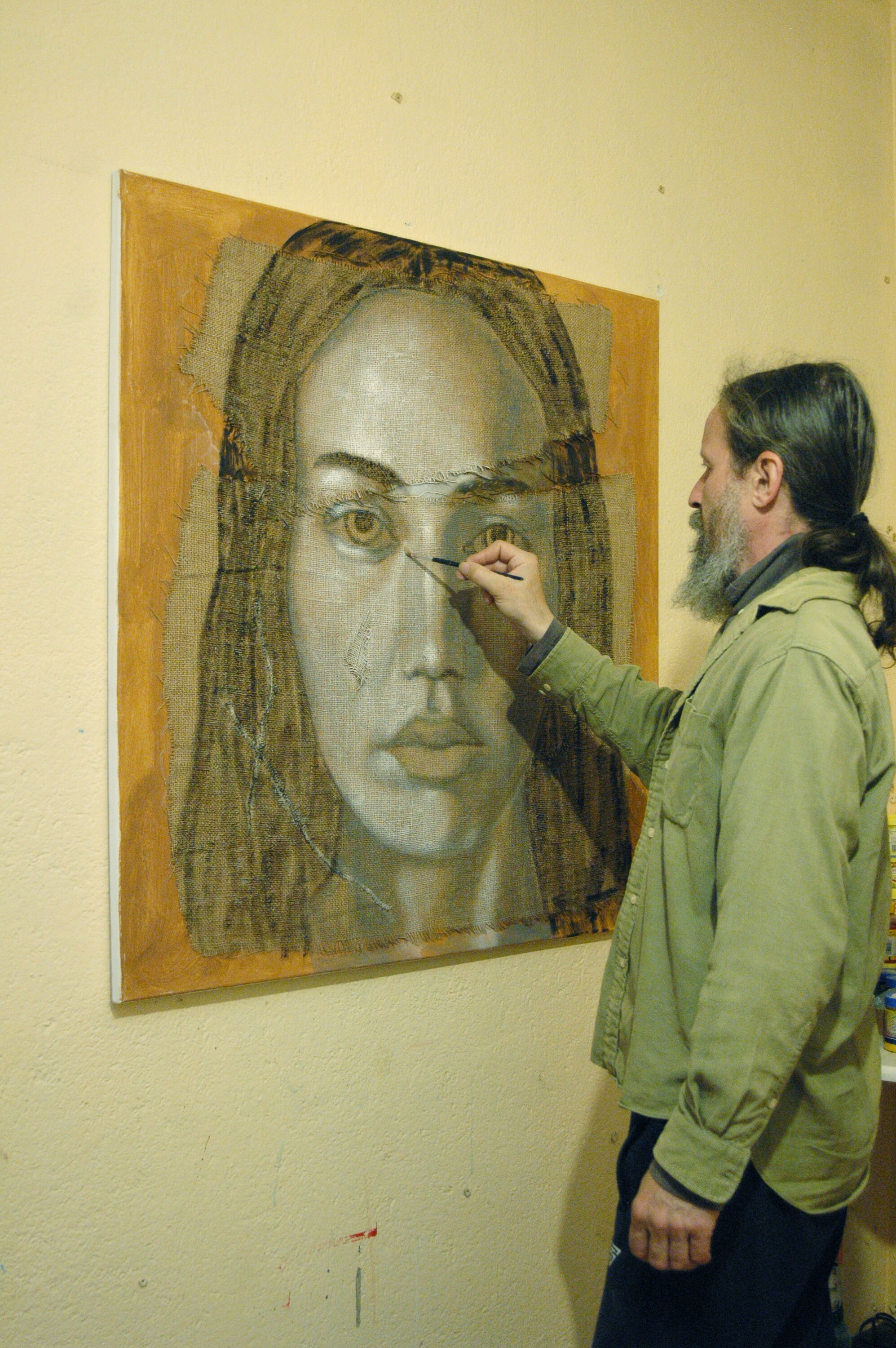 Original Portrait Painting. Large Scale Portrait."sincerity". Large ...