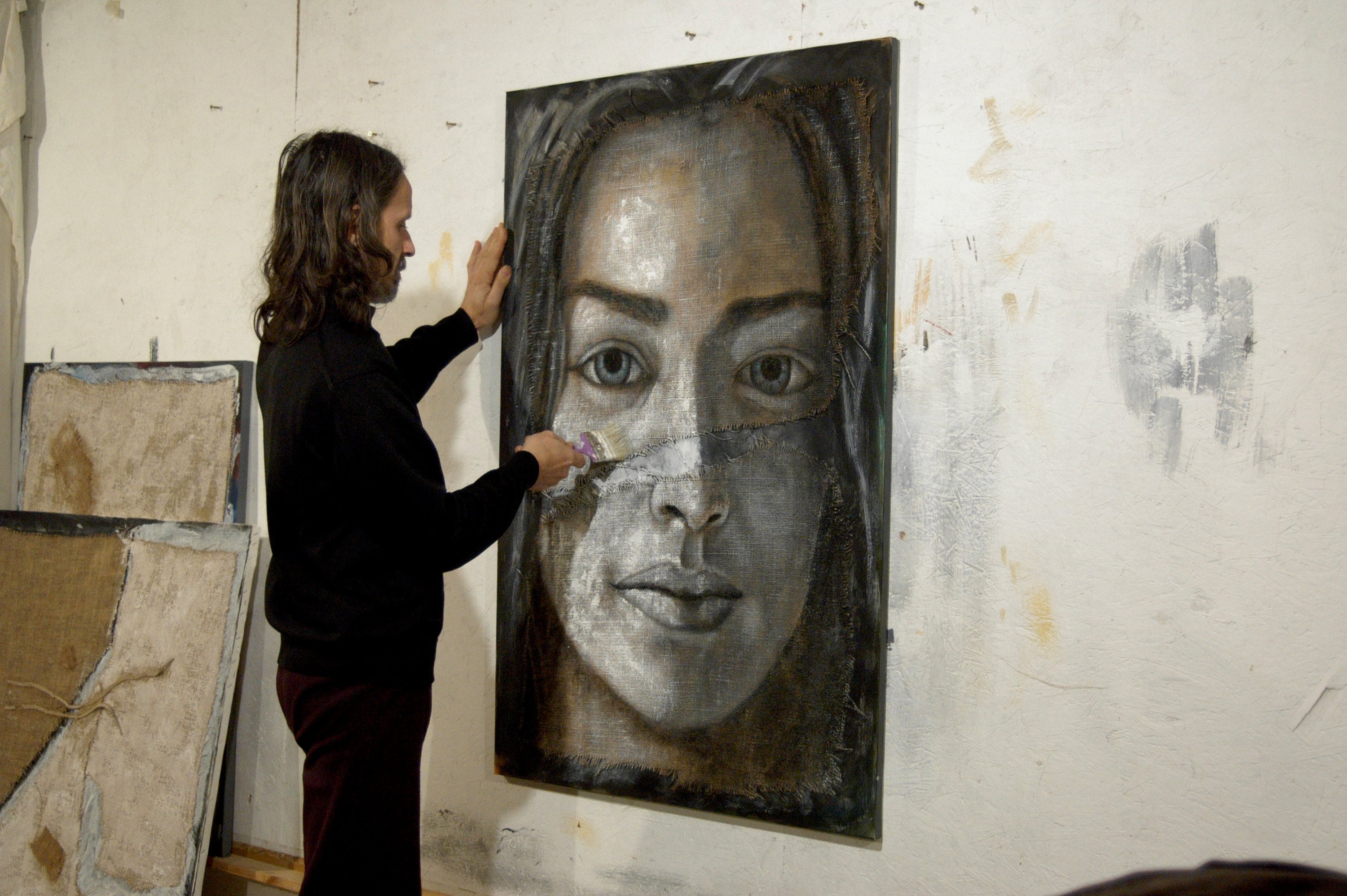 Original Portrait Painting. Large Scale Portrait. "poise". Extra Large ...