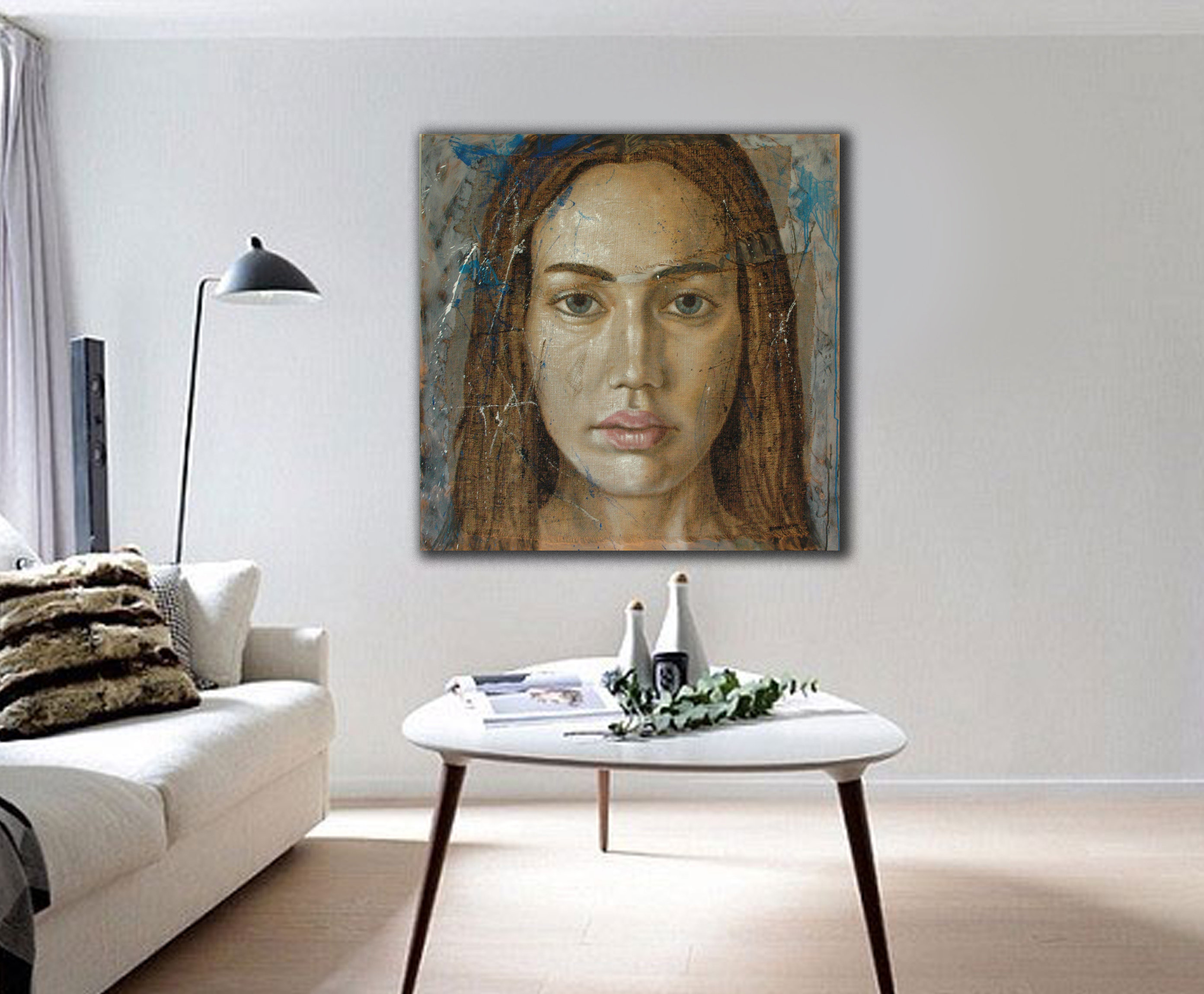 Original Portrait Painting. Large Scale Portrait."sincerity". Large ...