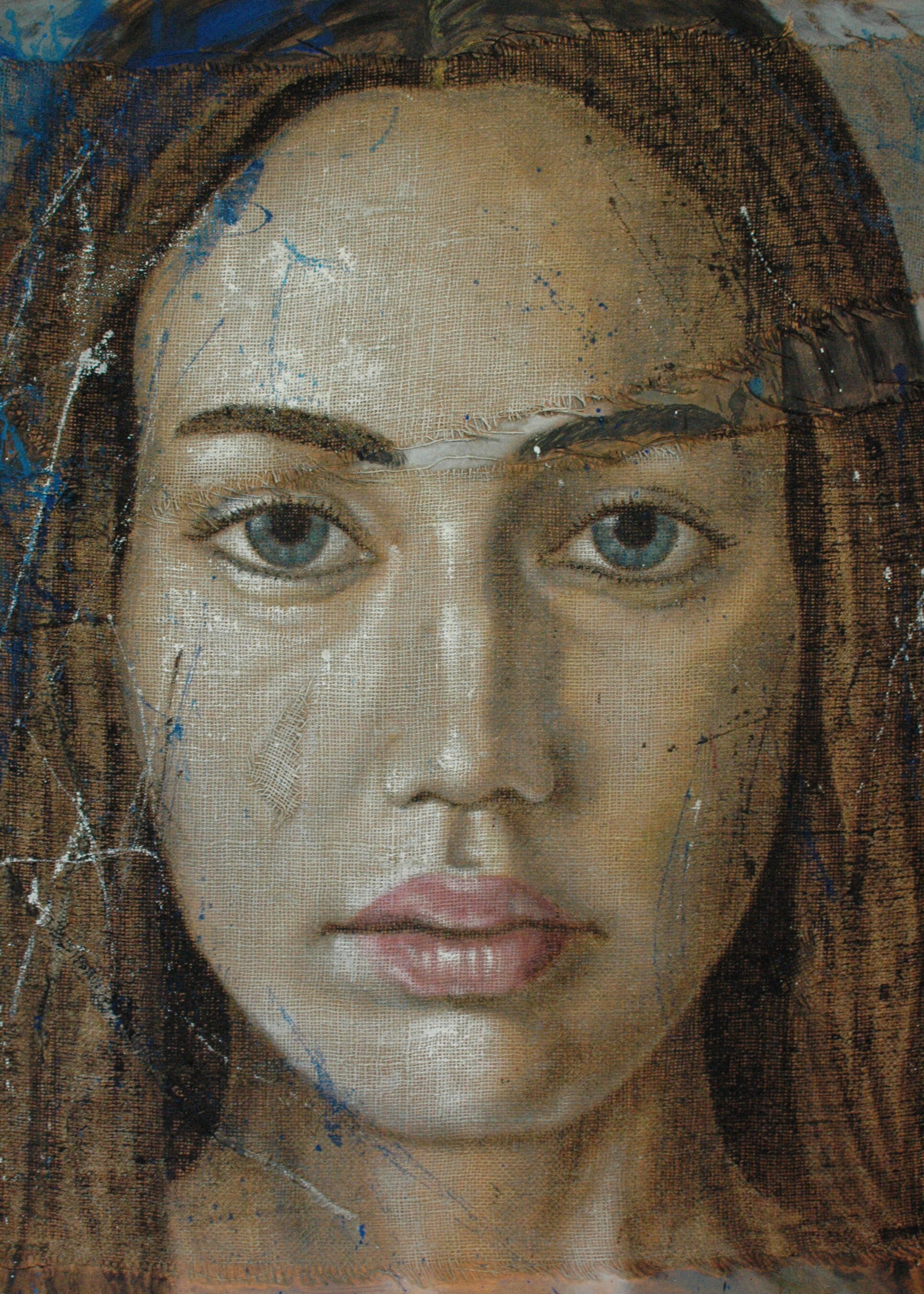 Original Portrait Painting. Large Scale Portrait."sincerity". Large ...