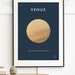 Venus, Planet, Space, Minimalist Poster - Etsy