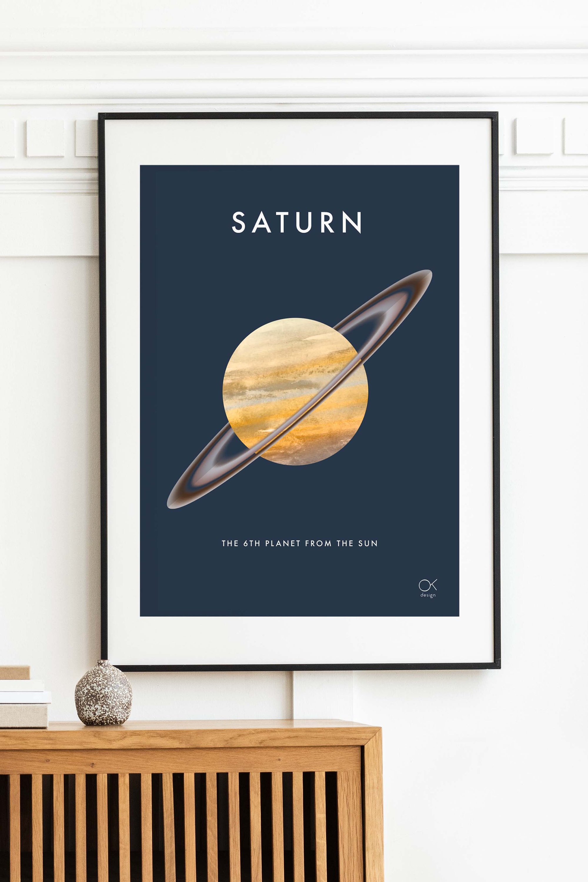 Saturn Planet Space Minimalist Poster - Etsy