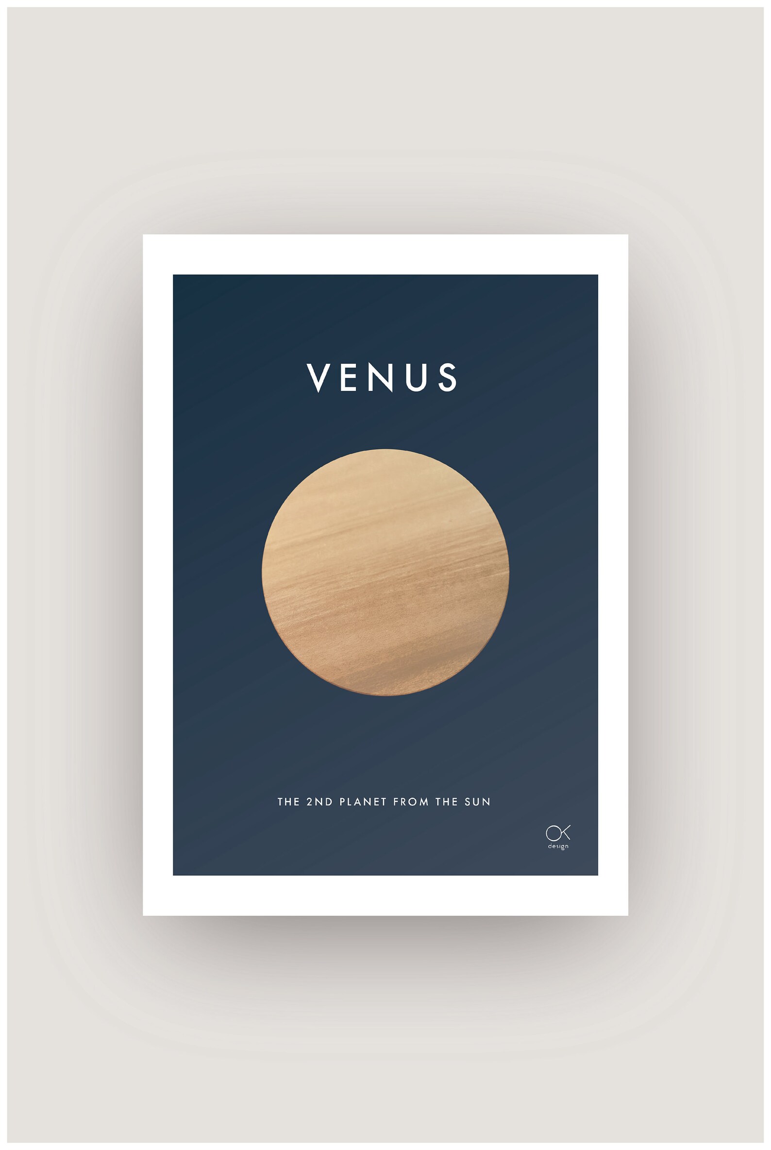 Venus, Planet, Space, Minimalist Poster - Etsy