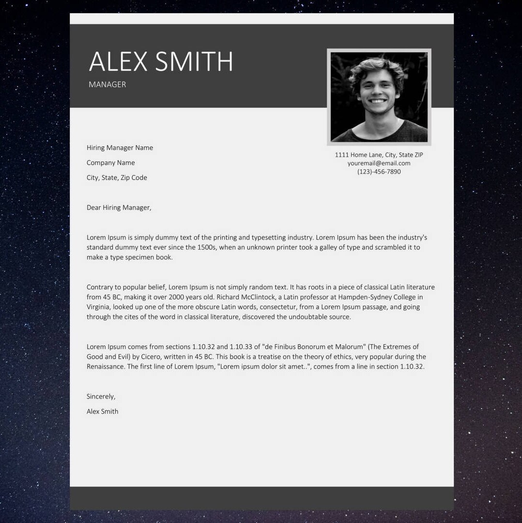 Clean Resume/cv Template | Word Cover Letter Template | Easy to Edit ...