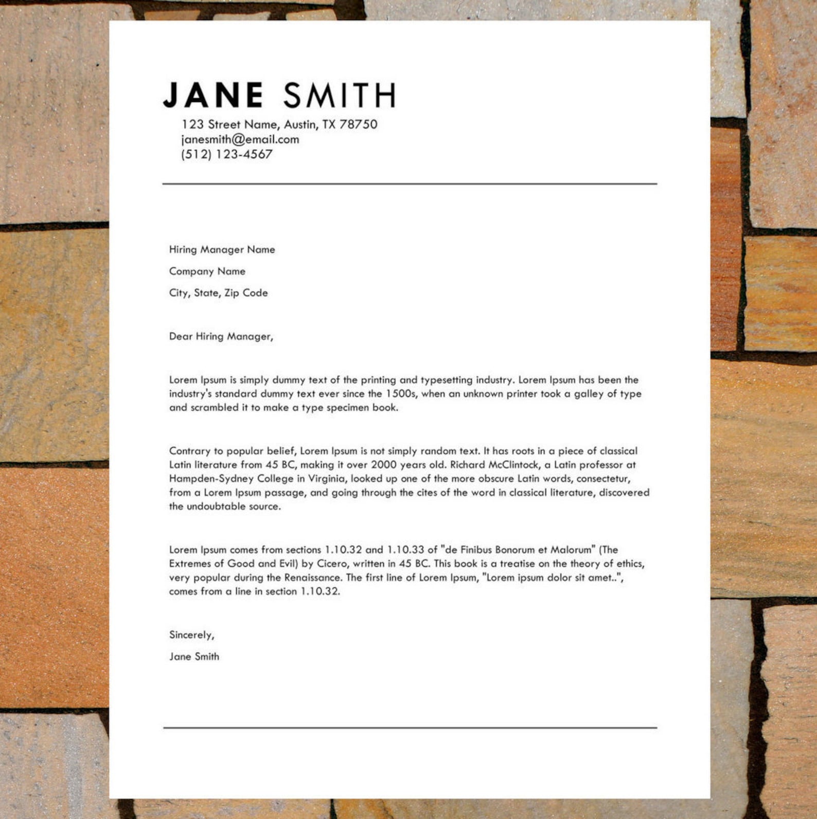 Career Resume/cv Template | Modern Cover Letter Template | Easy to Edit ...