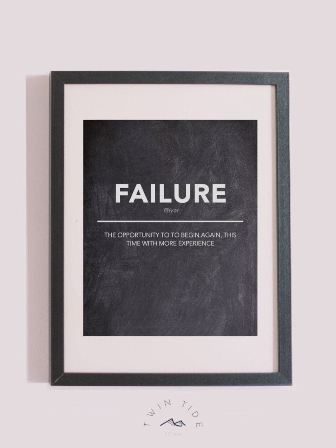 Failure Motivational Wall Decor | Minimalist Office Decor Modern Art ...