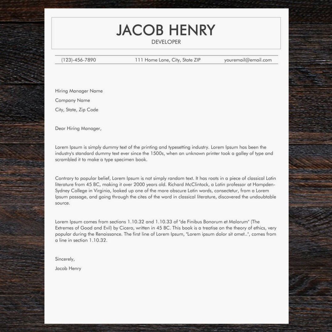 Original Resume Template, Professional Resume, Resume Templates ...