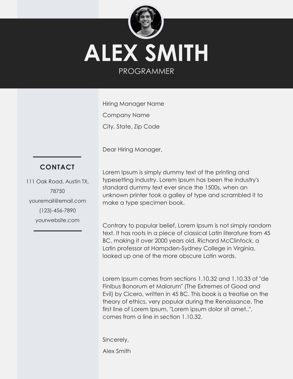 Chic Resume/cv Template | Modern Cover Letter Design | Easy to Edit and ...