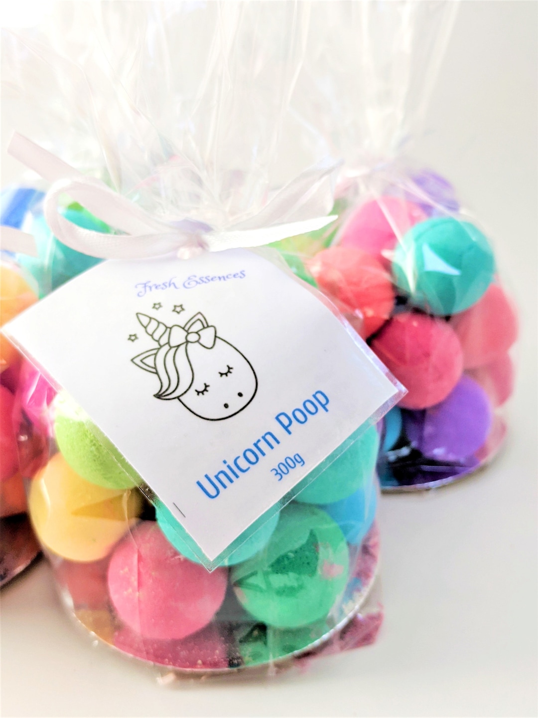 Unicorn Poop Mini Bath Bombs, Fun Gift for Kids, Party Favor, Rainbow ...
